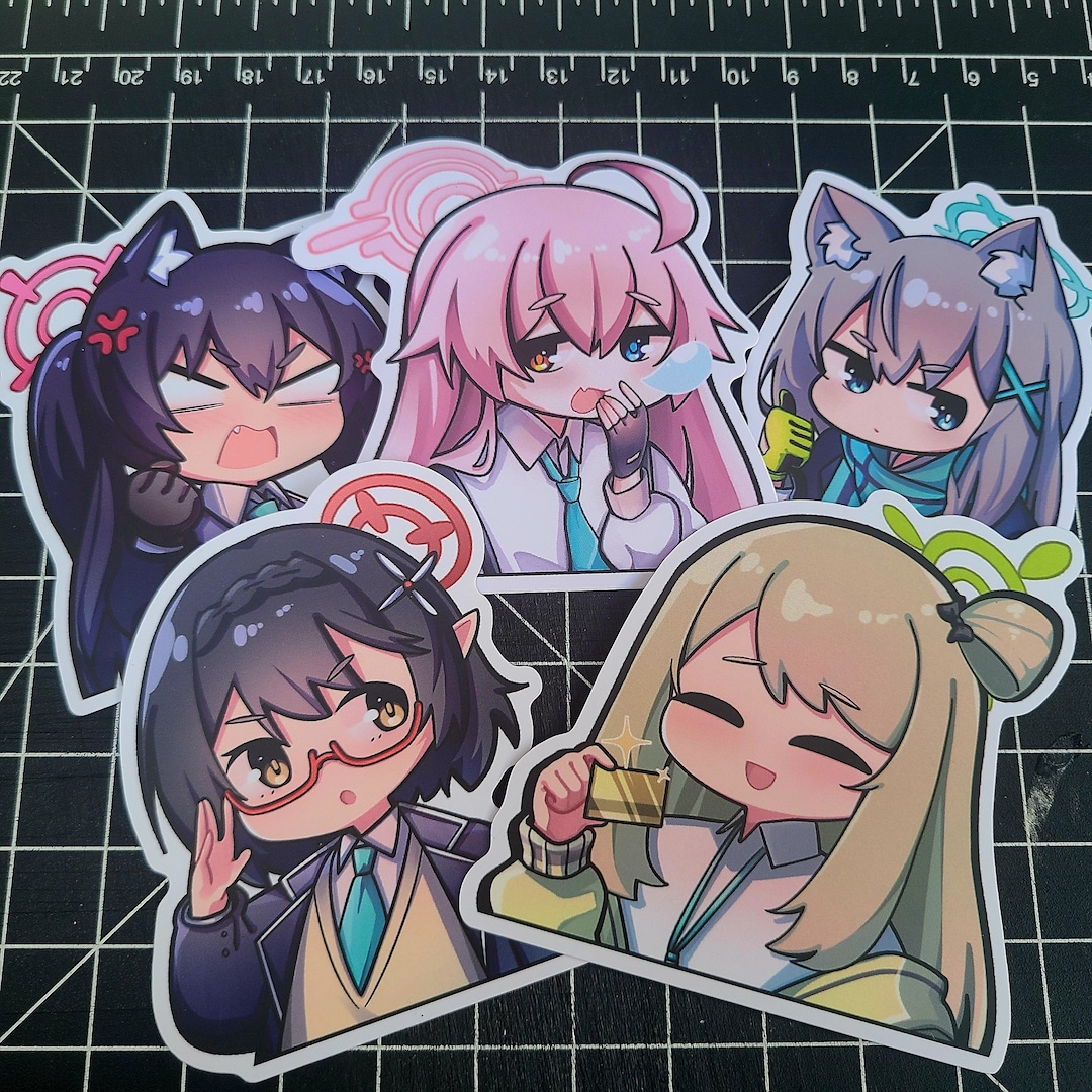 Blue Archive Vinyl Stickers Vol. 5 - Etsy