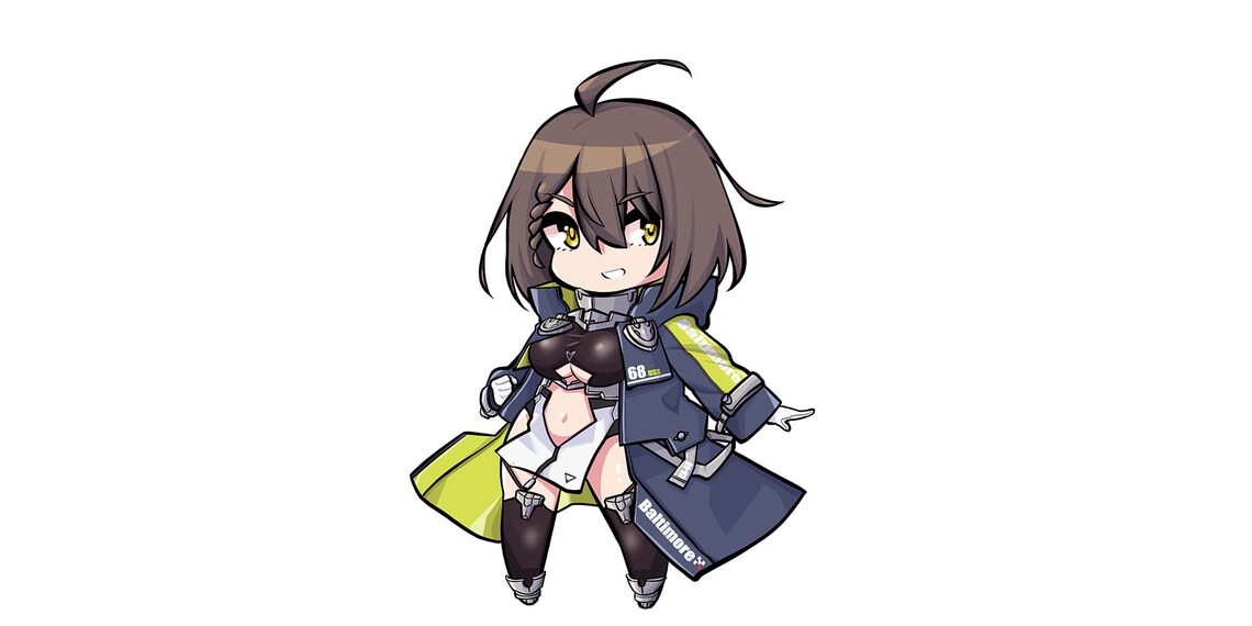 Azur Lane: USS Baltimore Acrylic Charm - Etsy