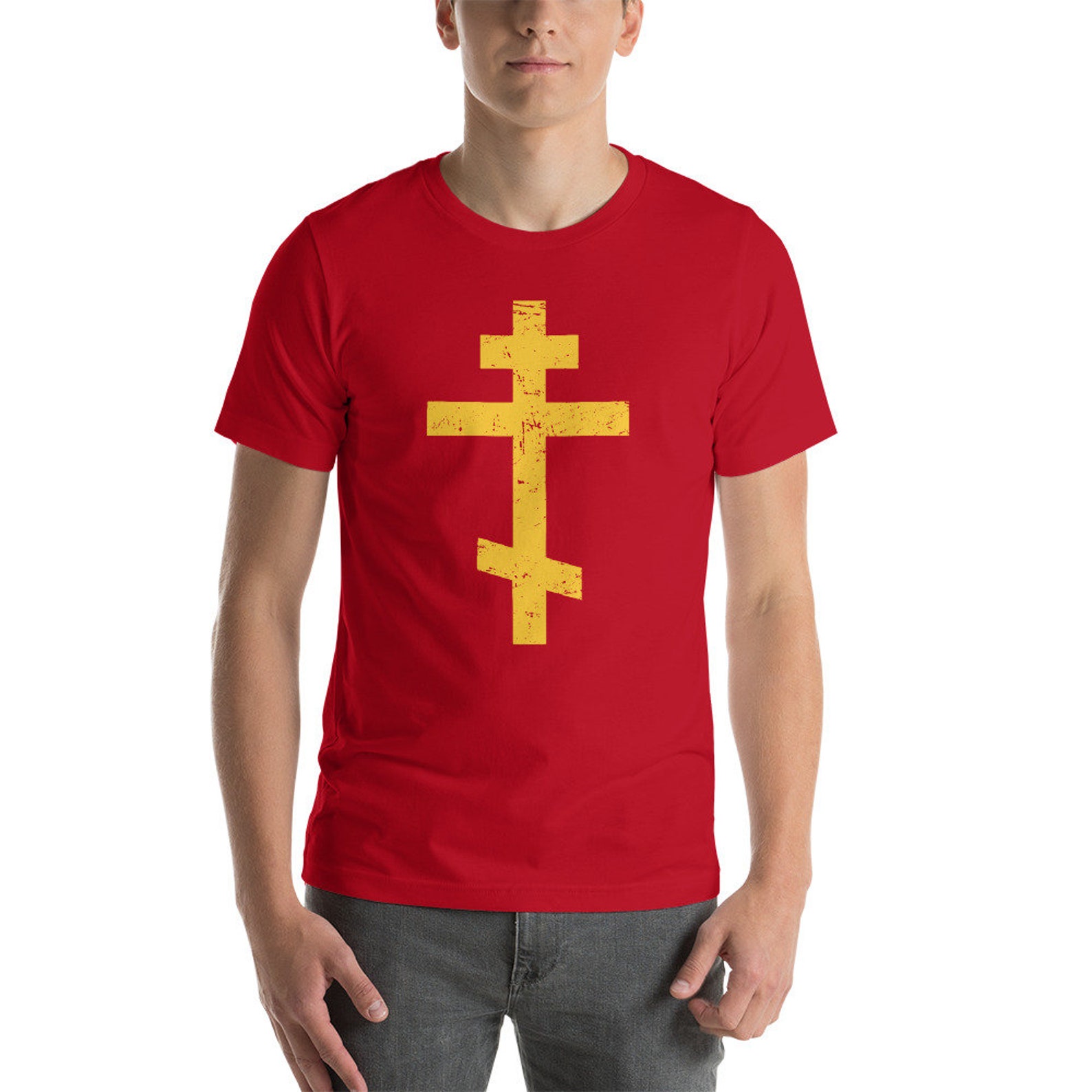 Distressed Byzantine Eastern Orthodox T-shirt / Russian & Greek ...