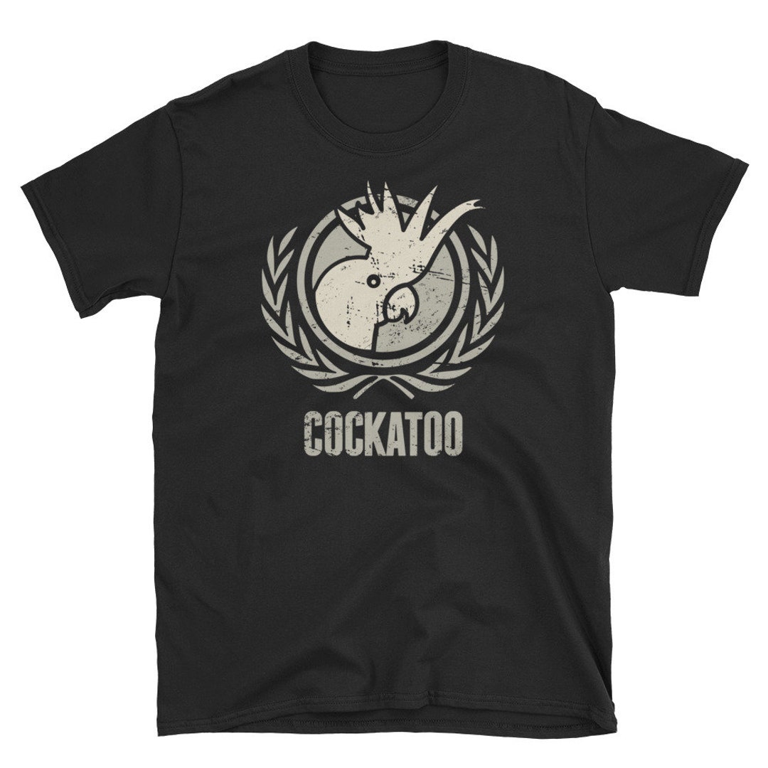 Distressed Cockatoo & Cockatiel T-shirt (unisex) / Pet Parrot Bird ...