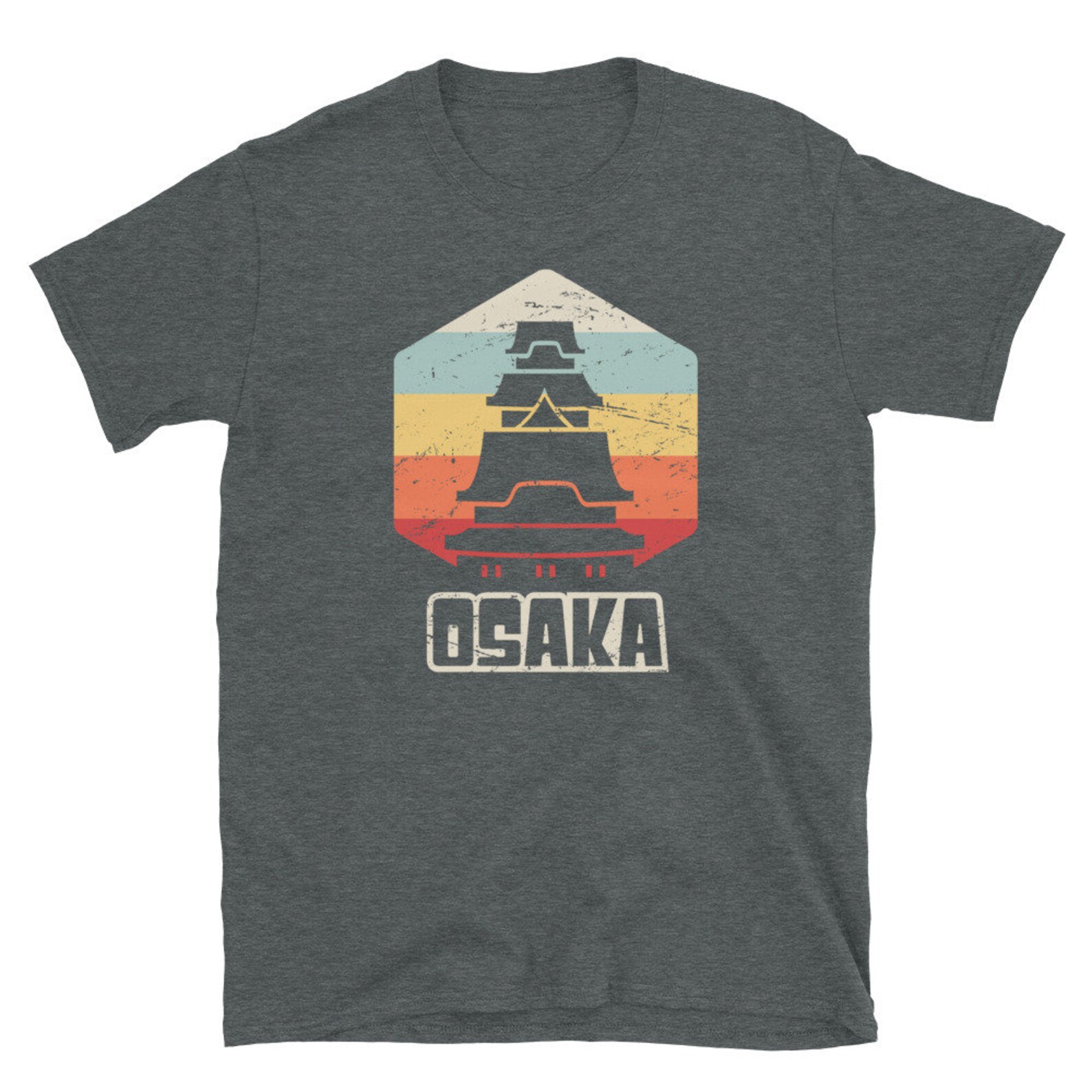 Retro Japan Osaka T-shirt / Distressed Japanese Shinto Temple Gift ...