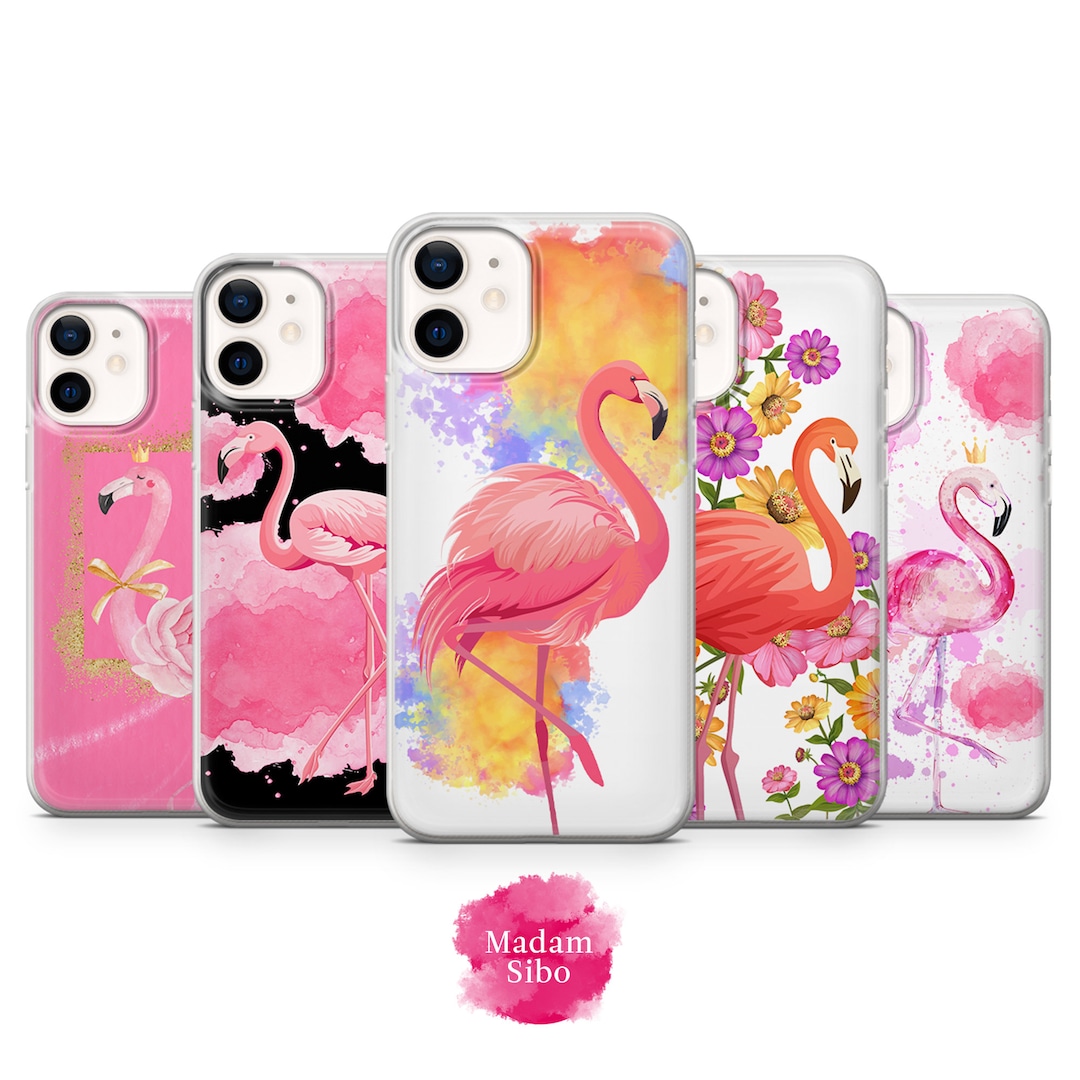 Flamingo Phone Case Fit for iPhone 15 Pro Max, 14 Plus, 13, 12, 11, XR ...