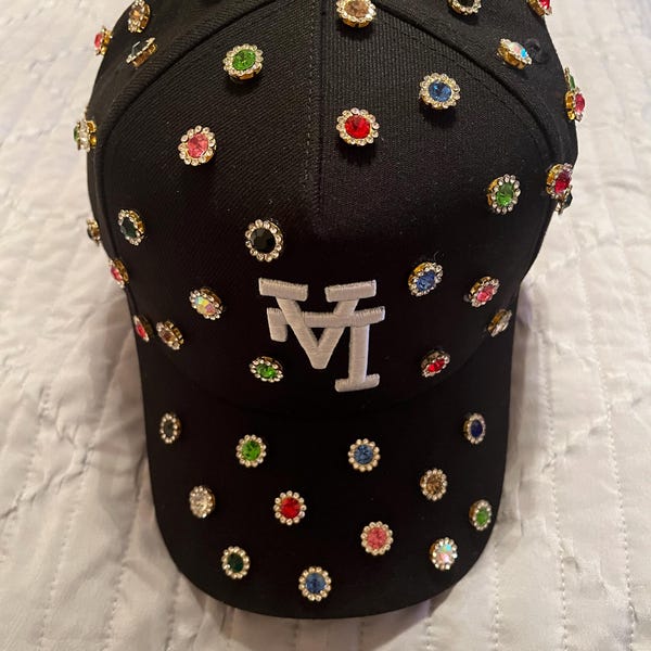 Rhinestone Hat Cap - Etsy