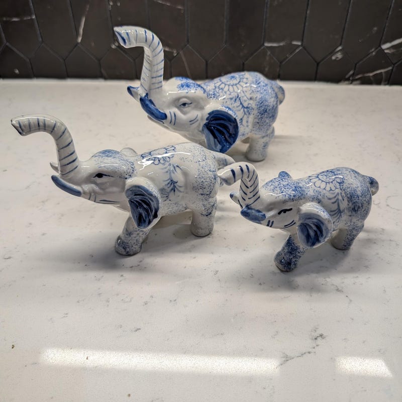 Ceramic Elephants - Etsy