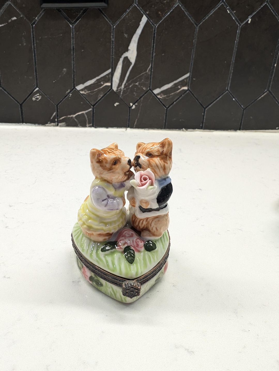 Cat Limoges Trinket Box - Etsy