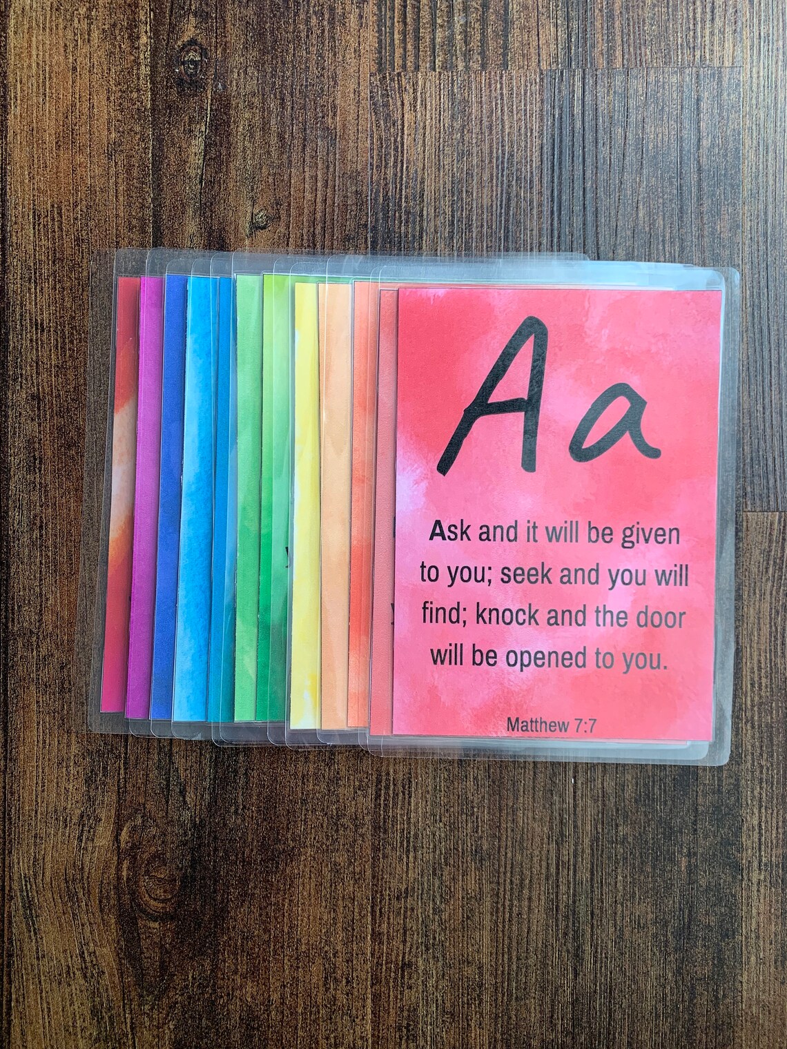 ABC Scripture Memory Verse Cards, Catholic Memory Verse Cards, ABC ...