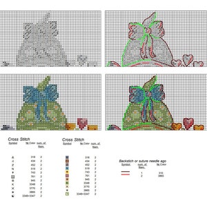 Gnome Cross Stitch Pattern PDF, Spring Gnome Counted Cross Stitch, Cute ...