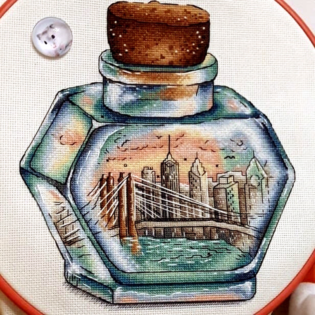 New York Cross Stitch Pattern PDF, NY Counted Cross Stitch PDF ...