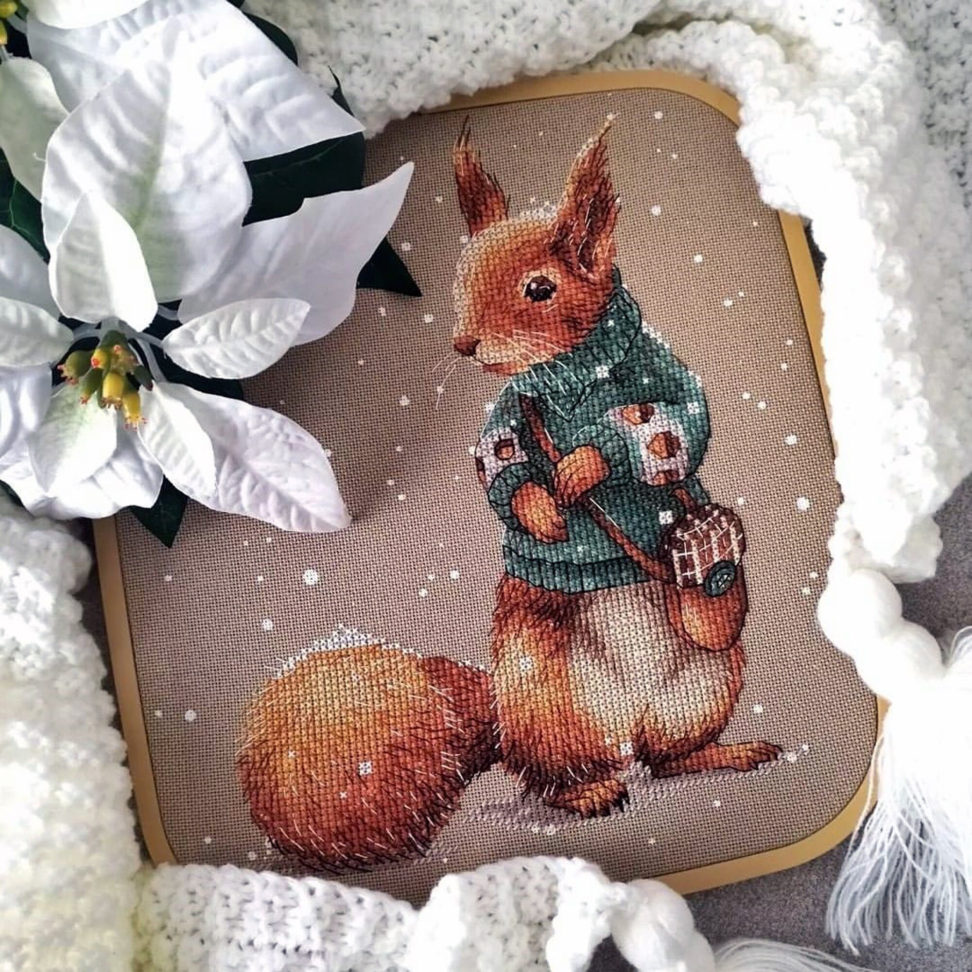 Squirrel Cross Stitch Pattern PDF Animal Cross Stitch - Etsy