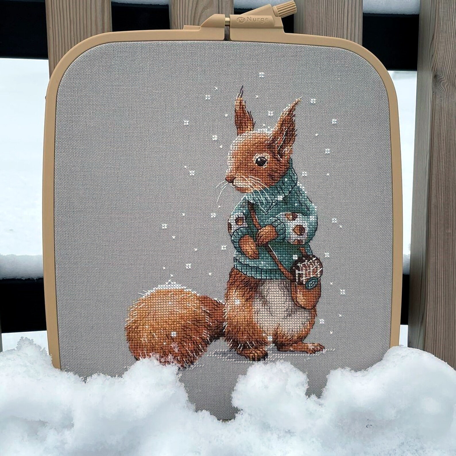 Squirrel Cross Stitch Pattern PDF Animal Cross Stitch | Etsy