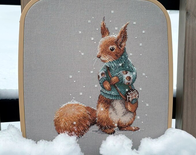 Squirrel Cross Stitch Pattern PDF Animal Cross Stitch - Etsy