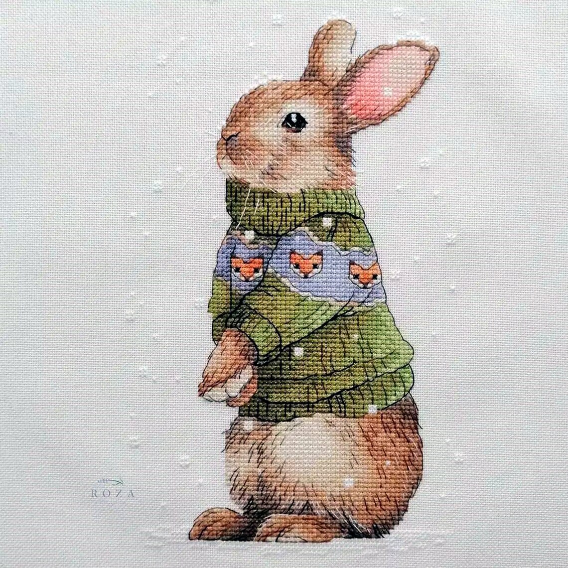 Rabbit Cross Stitch Pattern PDF Instant Download Animal Cross - Etsy Canada