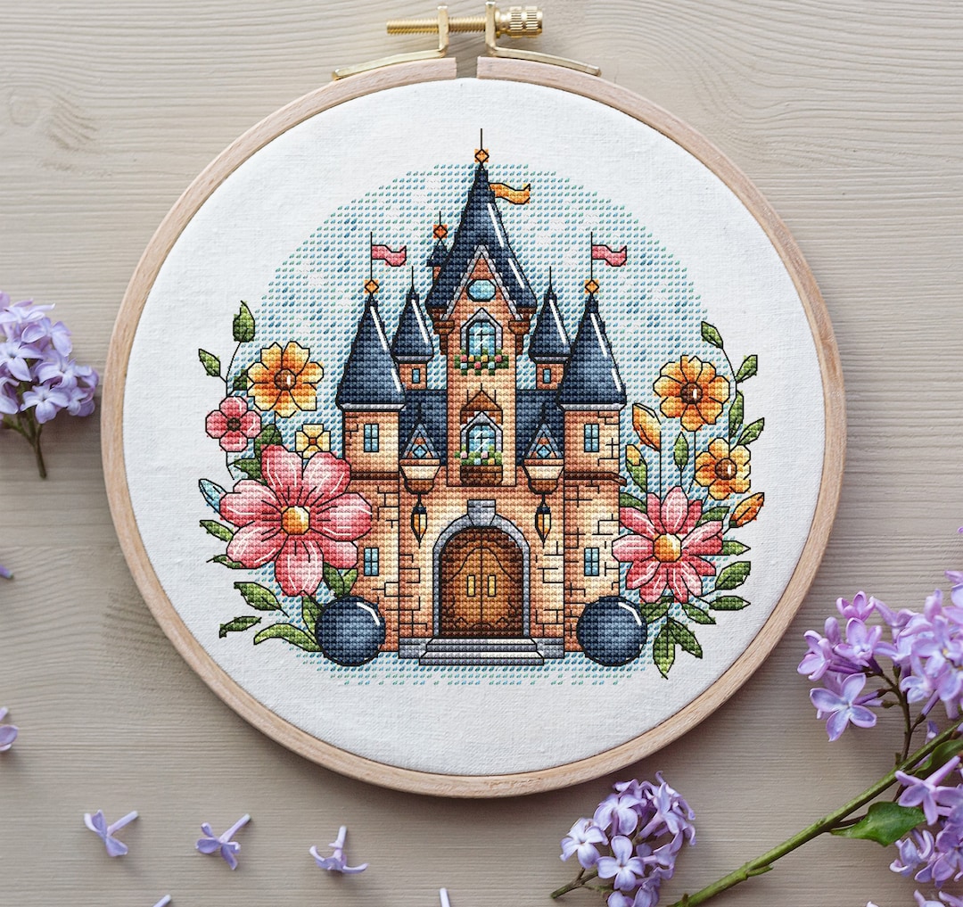 Castle Cross Stitch Pattern Digital Download, Princess Castle ...