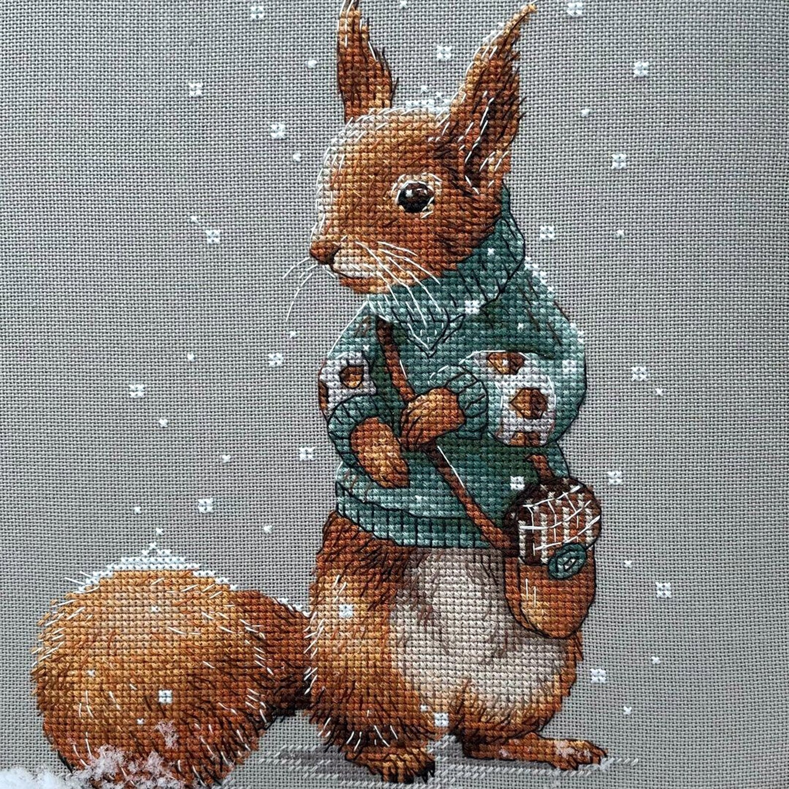 Squirrel Cross Stitch Pattern PDF Animal Cross Stitch - Etsy