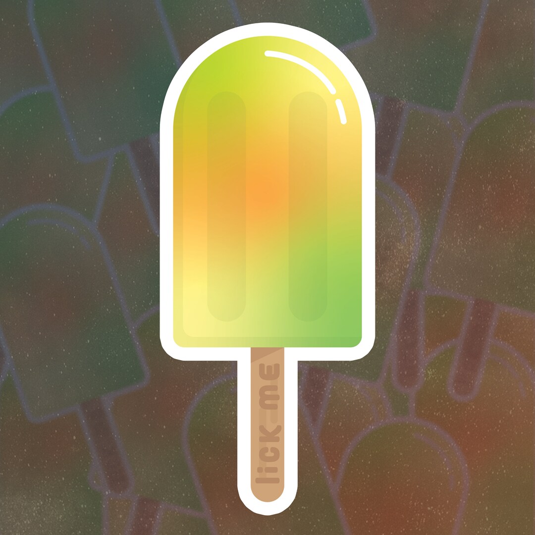 Lick Me Popsicle: Citrus Sticker - Etsy