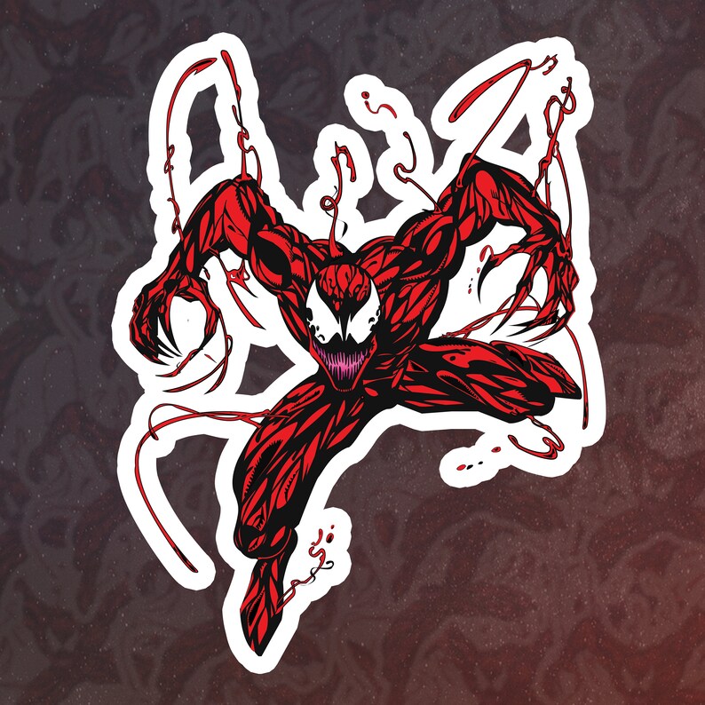 Marvel: Carnage Sticker | Etsy