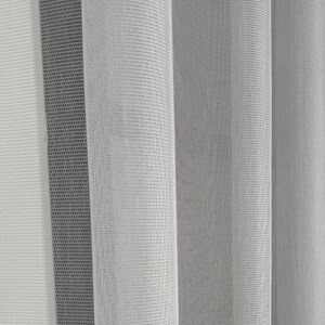 Custom Size Gray Color Sheer Curtains, Net Voile Tulle Curtain Panels ...