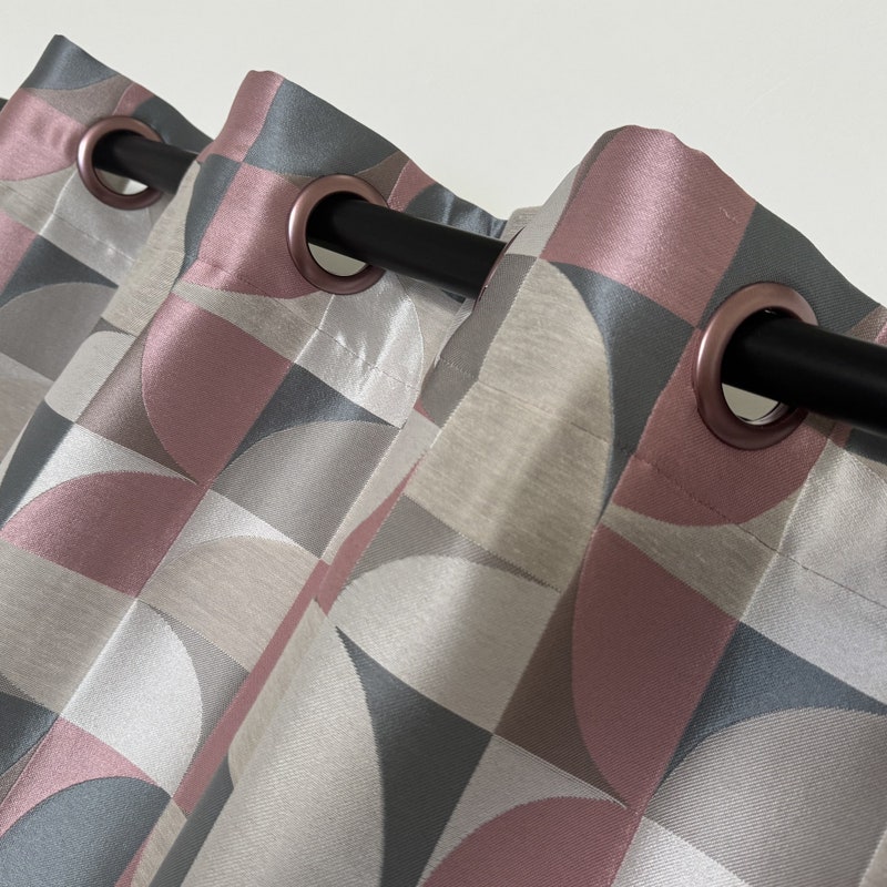 Geometric Curtains - Etsy