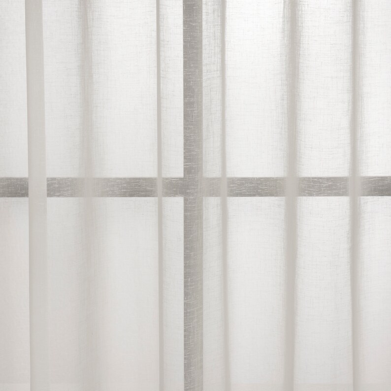 Linen Look Cream Color Luxury Sheers Curtains Custom Size - Etsy