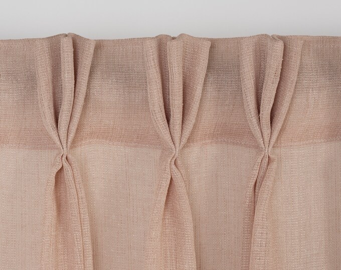 Sheer Chiffon Curtain Panels, Transparent Window Covering, Airy Sheer ...