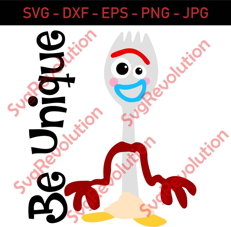 Forky SVG Cut Files Vinyl Vector Cameo Silhouette Cricut - Etsy