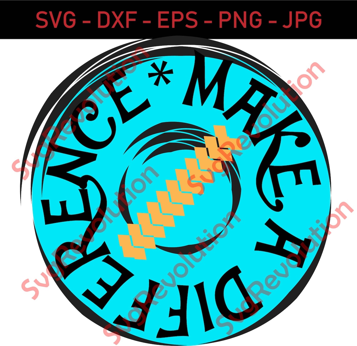 Make a Difference SVG Cut Files Vinyl Vector Cameo - Etsy