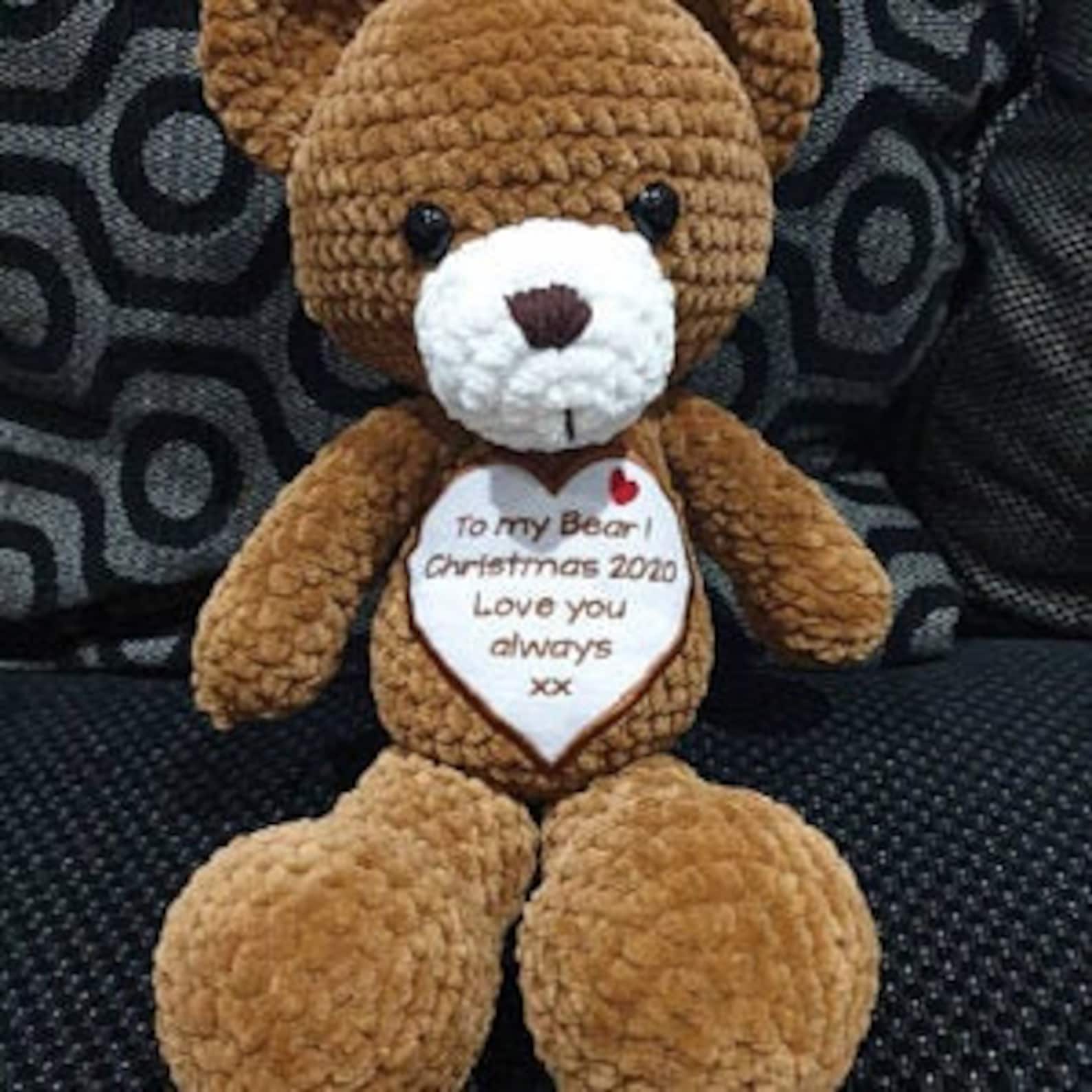 Personalised Heart Shaped Memory Patch Memory Bear Patch Memory Cushion ...