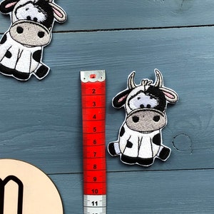 Iron on Cow Patch, Cow Patches, Iron on Patch, Embroidered Cow Patch ...