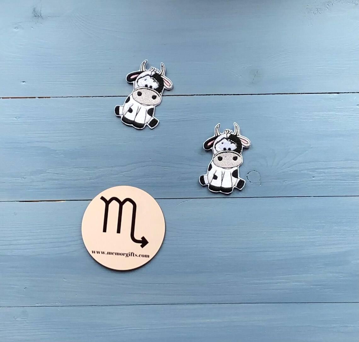 Iron on Cow Patch Cow Patches Iron on Patch Embroidered Cow - Etsy UK