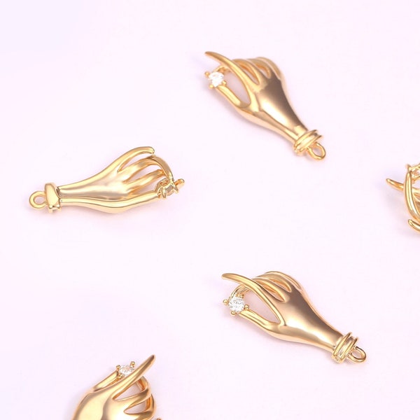 Victorian Hand Charm - Etsy