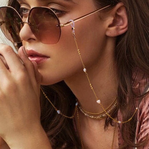 Gold Eyeglass Chain - Etsy