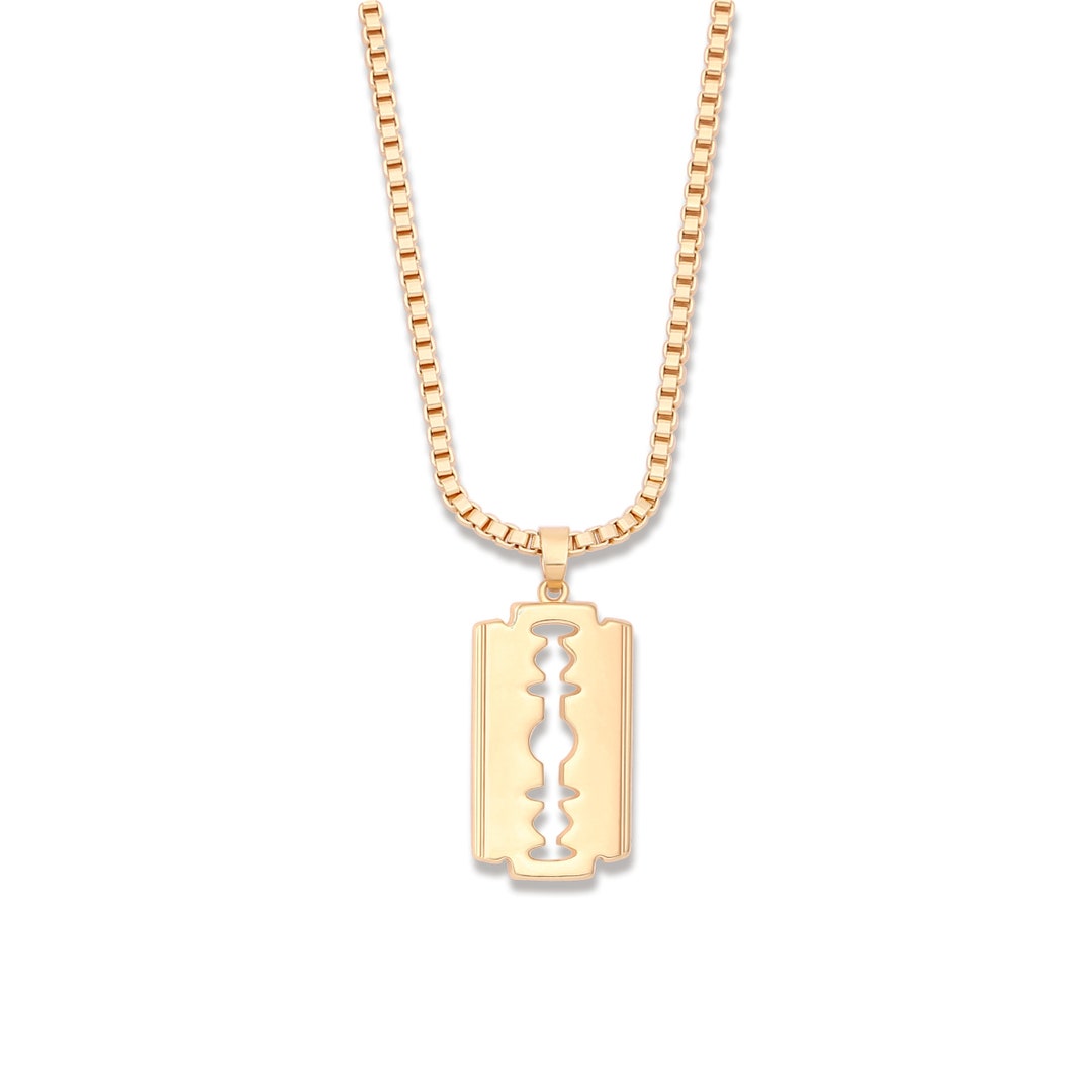 Dainty Blade Necklace,gold Razor Blade Pendant Necklace,hip Hop Punk ...