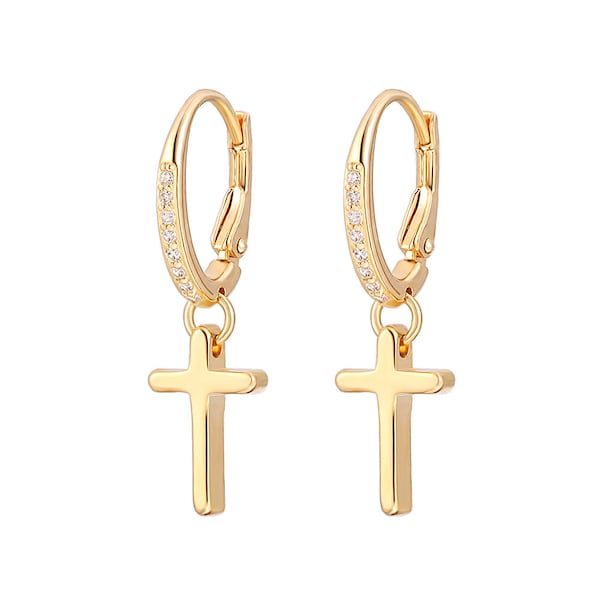 Cross Earrings - Etsy