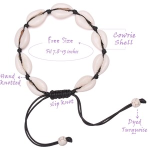 Cowrie Shell Anklets, Sea Shell Anklets, Adjustable Ankle Bracelets ...