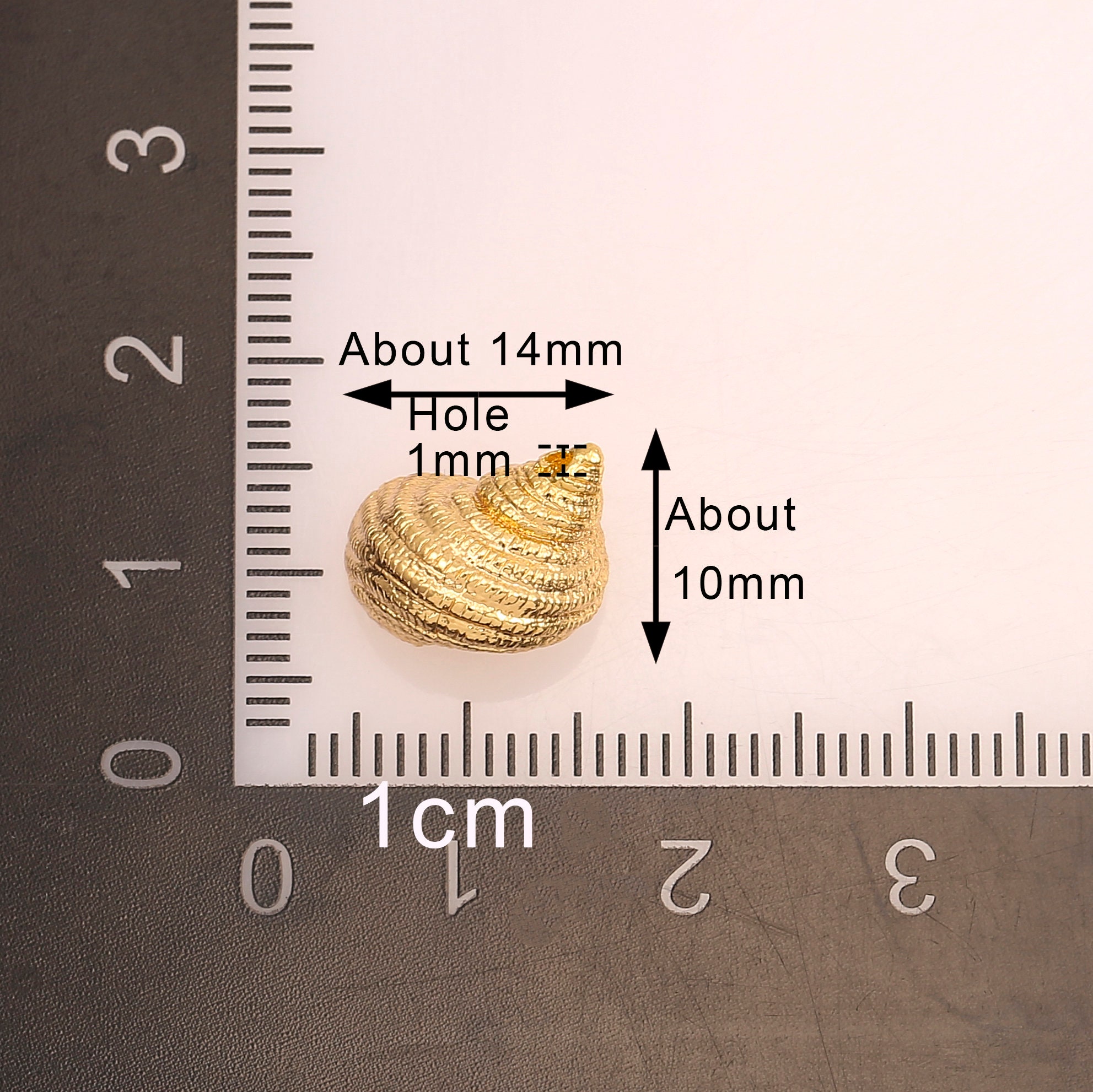 6pcs Dainty Gold Conch Shell Charms Pendant18k Gold Plated - Etsy