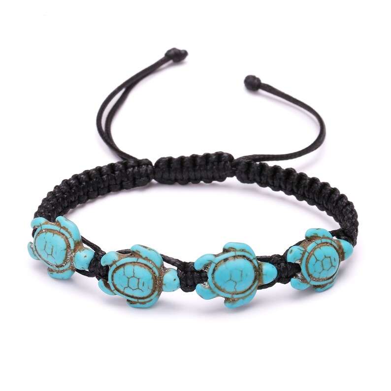 Turquoise Turtle Bracelet Hawaii Sea Turtle Braided Bracelet - Etsy