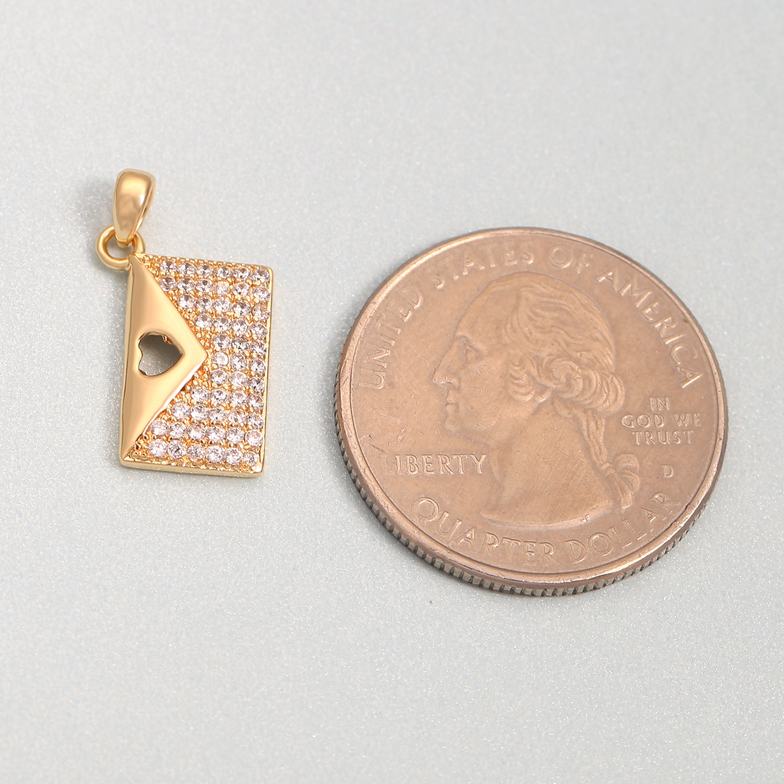 2pcs 18k Shiny Gold Envelope Pendant Charm 16x9mm Envelope - Etsy