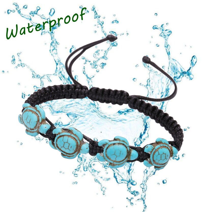 Turquoise Turtle Bracelet Hawaii Sea Turtle Braided Bracelet - Etsy