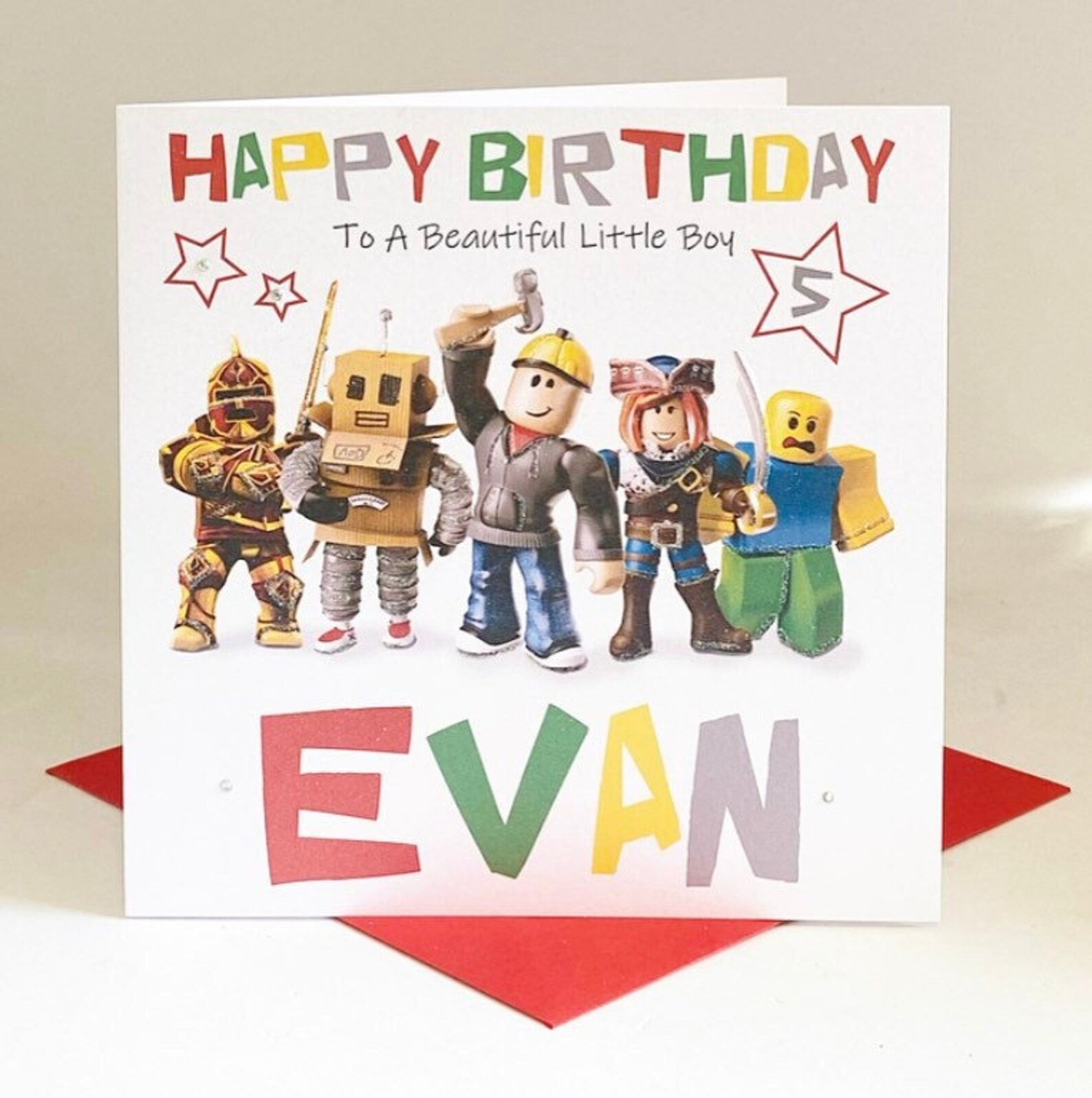 Roblox Gaming Themed Birthday Card - Etsy UK