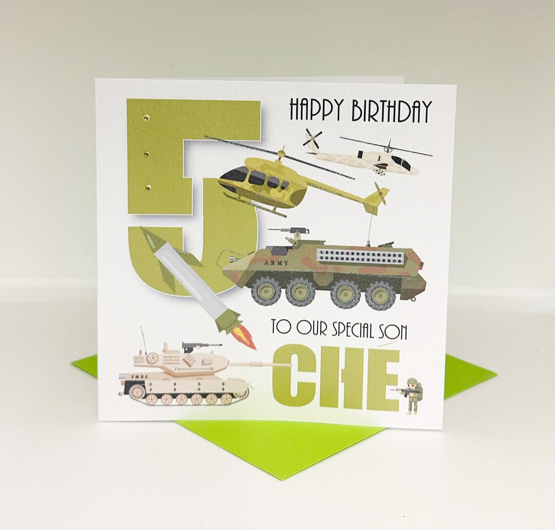 Army Soldier Themed Cards two Designs - Etsy