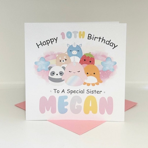 Squishmallow Card - Etsy UK