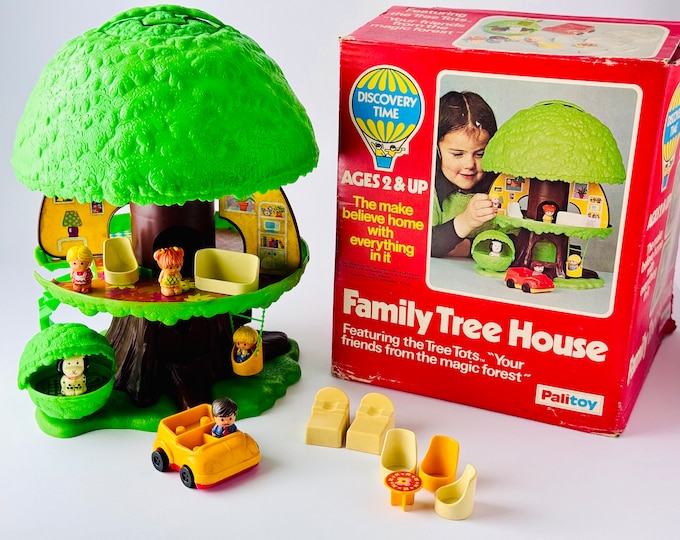 Vintage 1970's Palitoy Discovery Time Pop up Tree House - Complete Set ...