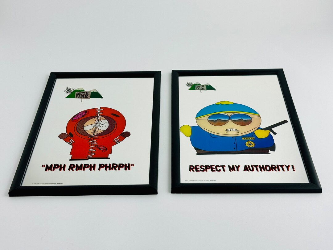 Vintage South Park Mirror Kenny and Cartman - 2000 Comedy Central ...