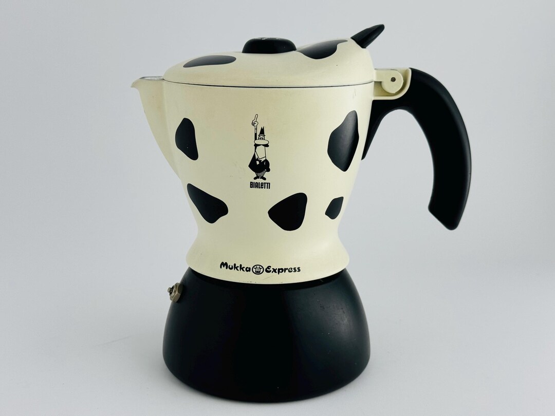 Rare Bialetti Mukka Cow Express 2-cup Stovetop Cappuccino Maker ...