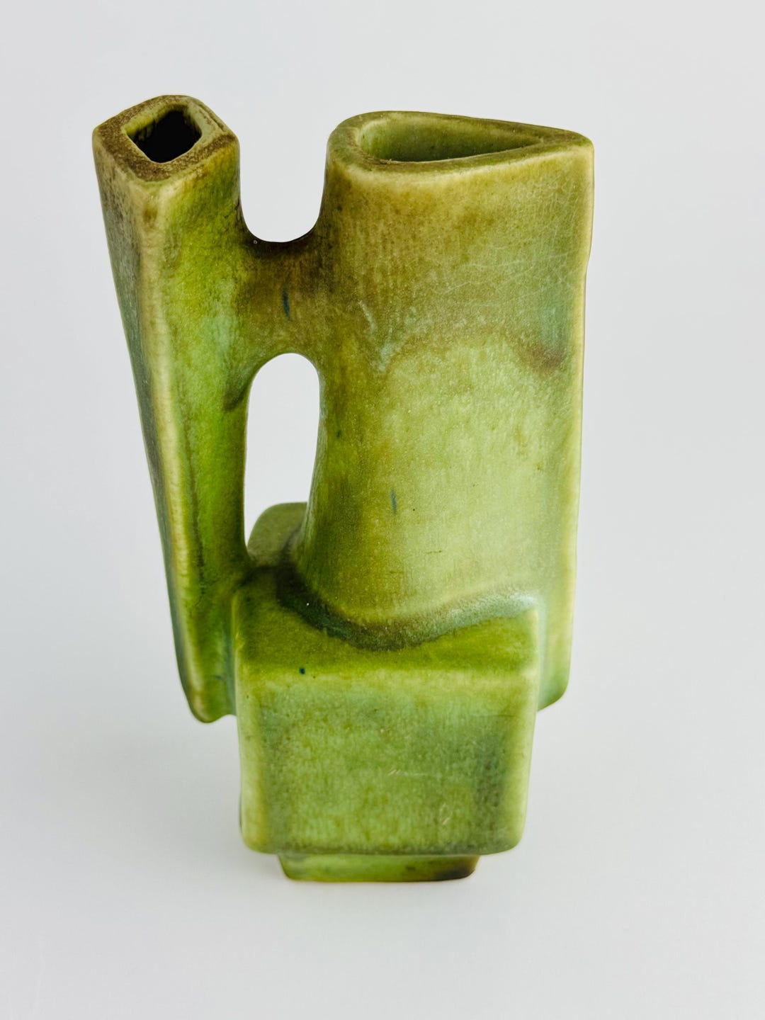 Rare Loré Beesel Vase by Matt Camps Model B111, Green Glazed Mid ...