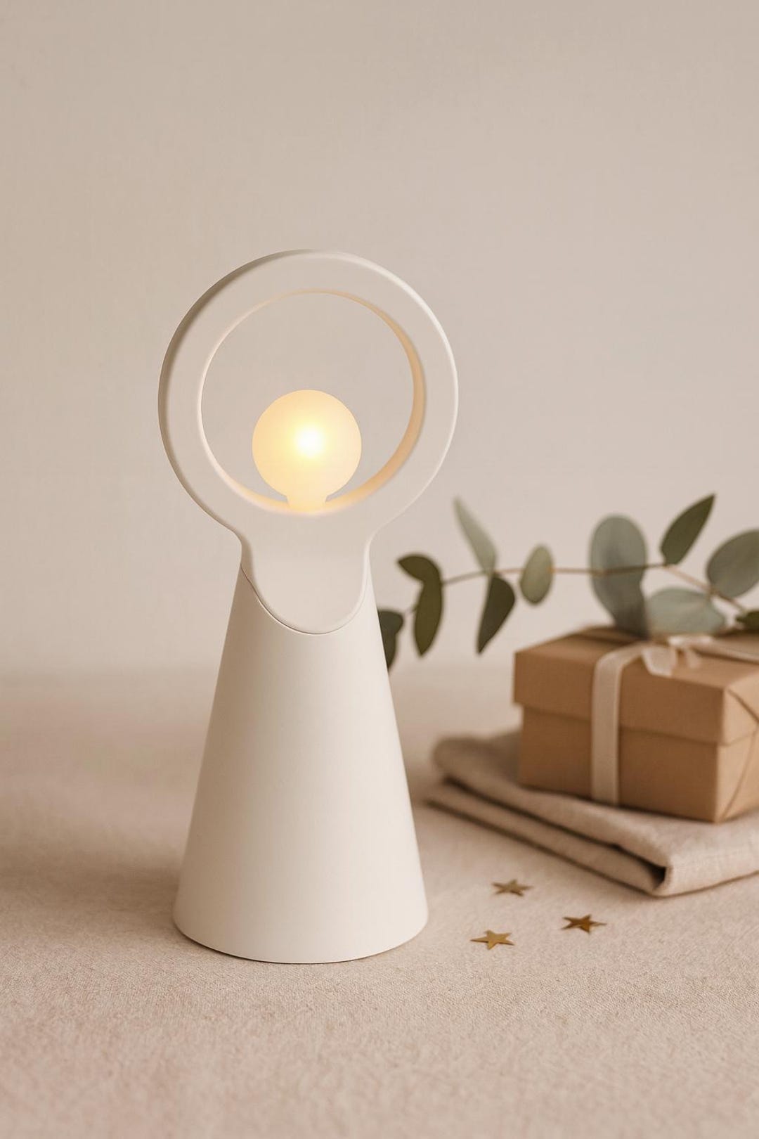 Vintage IKEA Stråla Angel Lamp – White Plastic Christmas Table Lamp ...