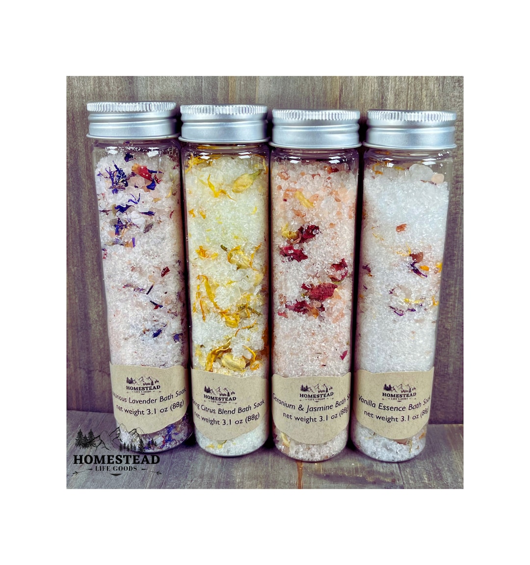 Large Test Tube Luxury Bath Soaks Lavender Bath Soak Citrus Blend Bath ...