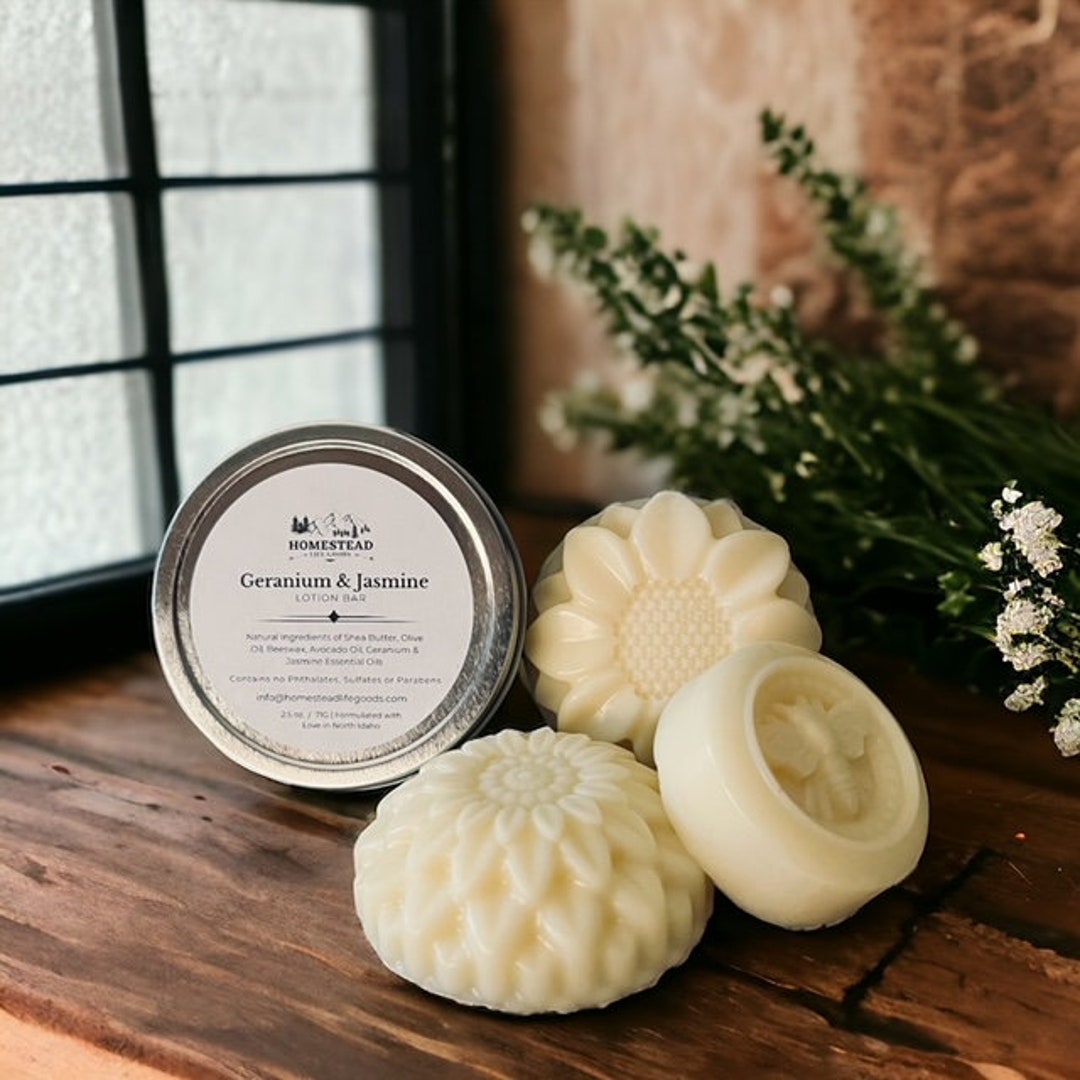 Natural Solid Lotion Bars With Shea Butter, Beeswax Skincare, Non-toxic ...