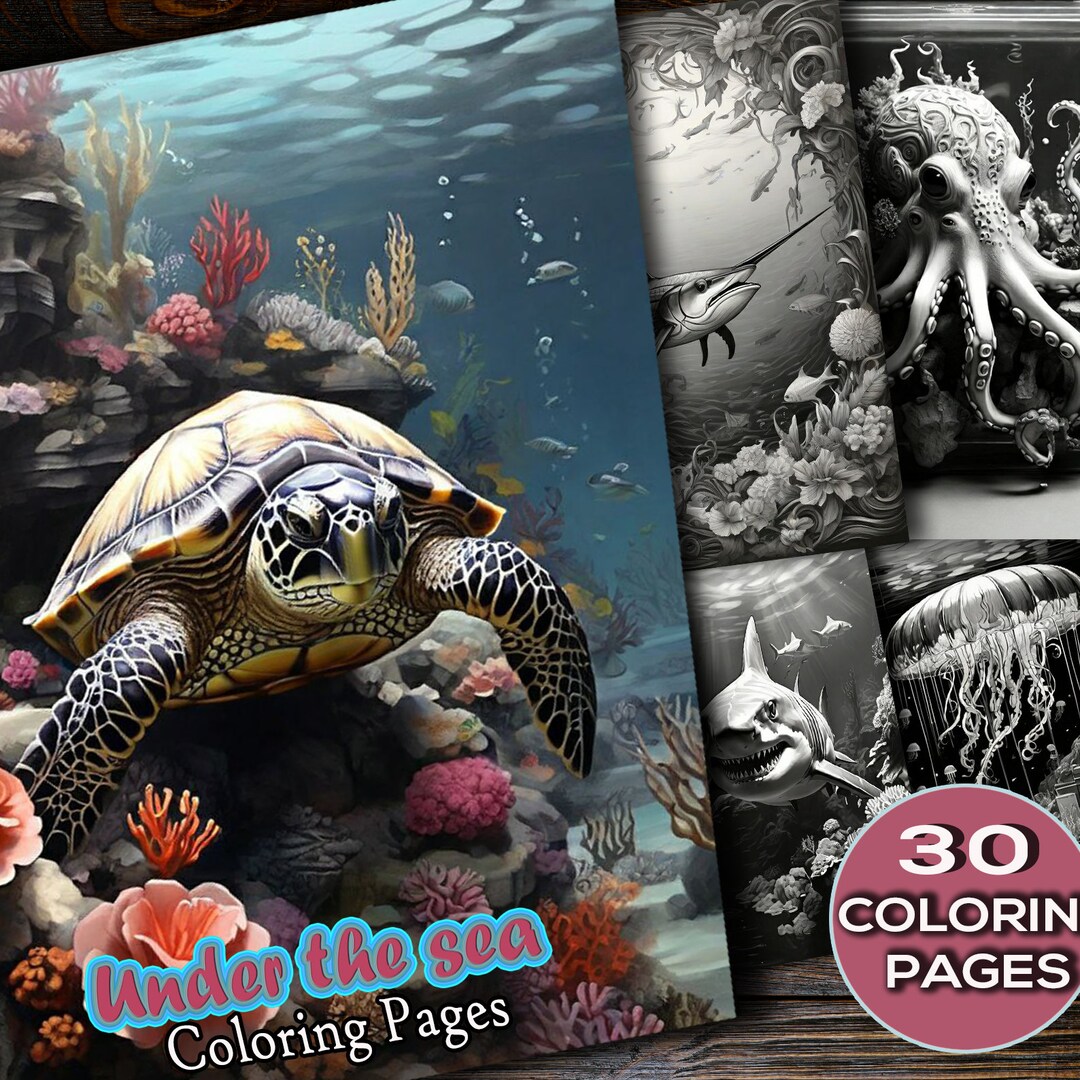 Under the Sea Coloring Pages, Sea Life Coloring, Ocean Coloring ...