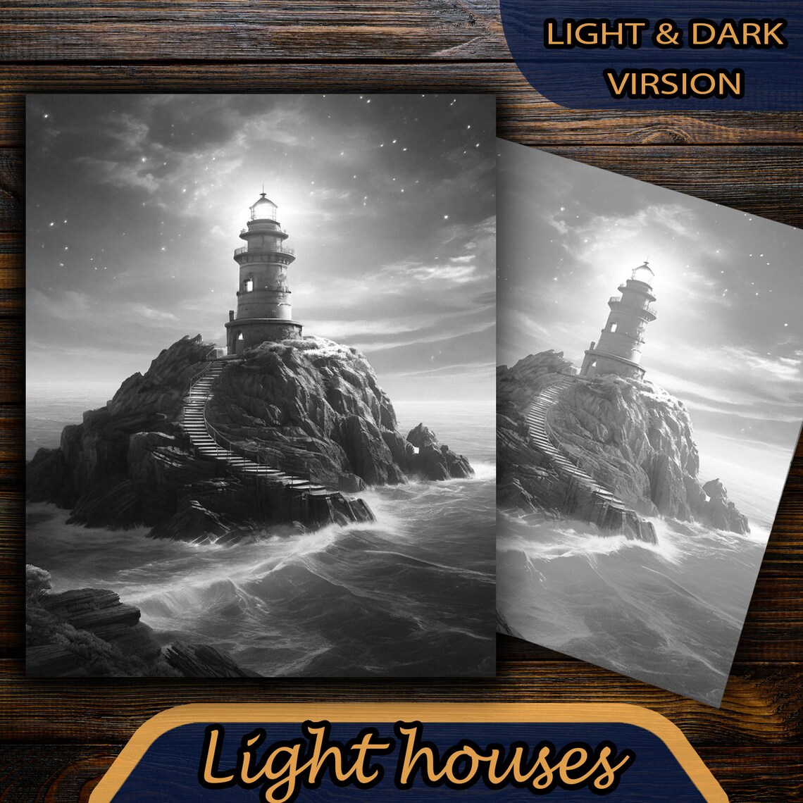 Lighthouse Coloring Page, Ocean Coloring Book, Waves Coloring Book ...